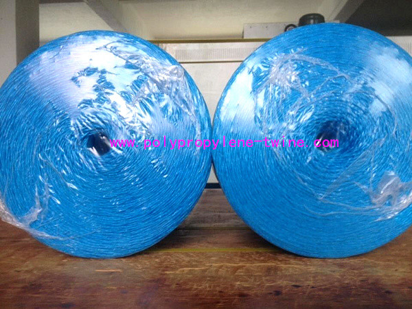 PP Split Film Polypropylene Baling Twine , Hay Bale Twine Blue Color